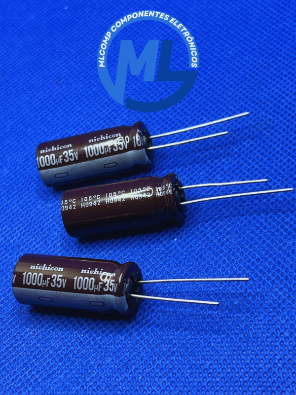 CAPACITOR ELETROLITICO 1000UF/35V RD. 105º NICHICON – MLComp