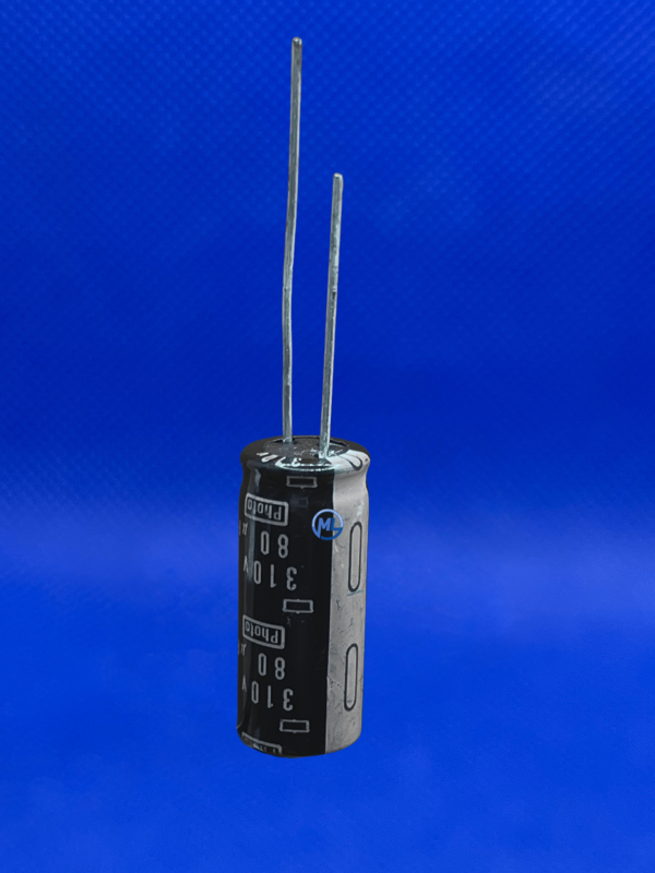 CAPACITOR ELETROLÍTICO 80UF/310V RD. 105º 10X25MM PHOTO FLASH CHEMICON ...