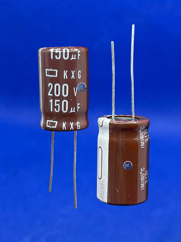 CAPACITOR ELETROLÍTICO 150UF/200V RD. 105º 16X25MM S.KXG CHEMICON – MLComp