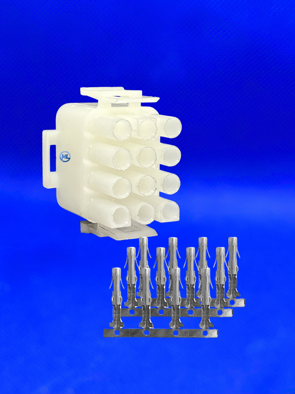 CONECTOR HYLOK 12 VIAS MACHO/FEMEA 6,35MM COM TERMINAL – MLComp